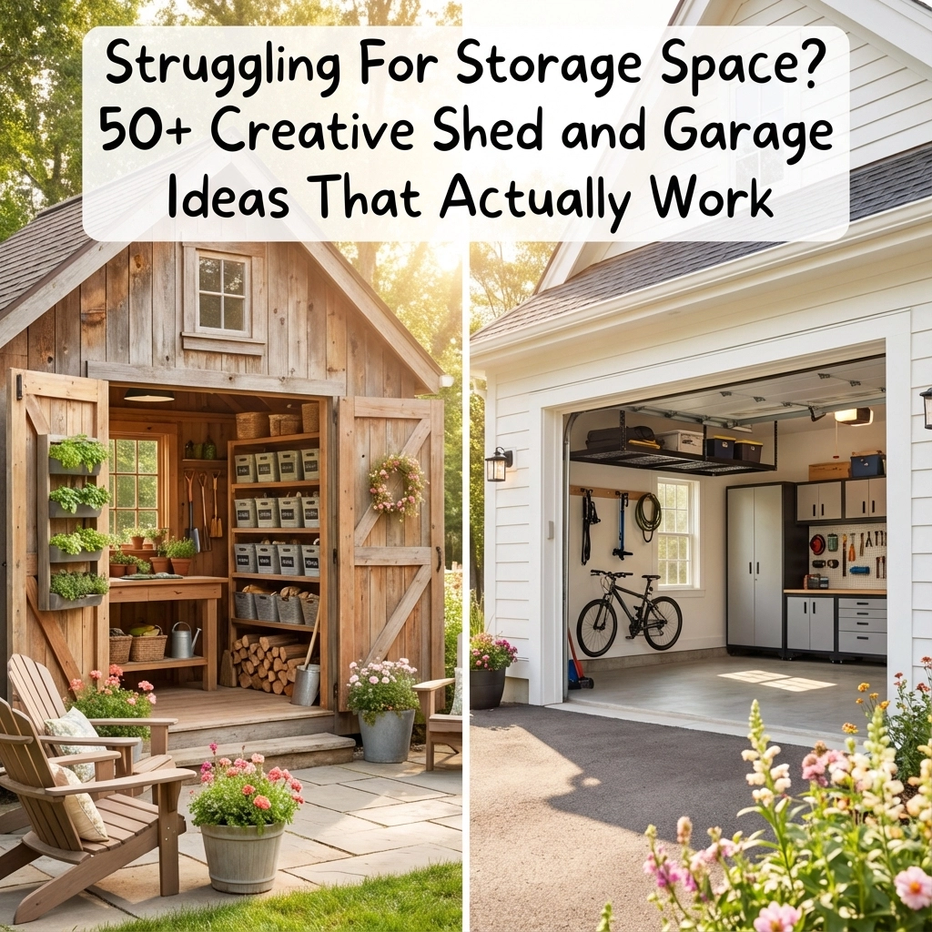 Struggling For Storage Space? 50+ Creative Shed and Garage Ideas That ...