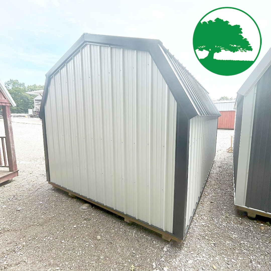 *CLOSEOUT* 12' x 16' Metal "Mid Loft Barn" - Backyard World