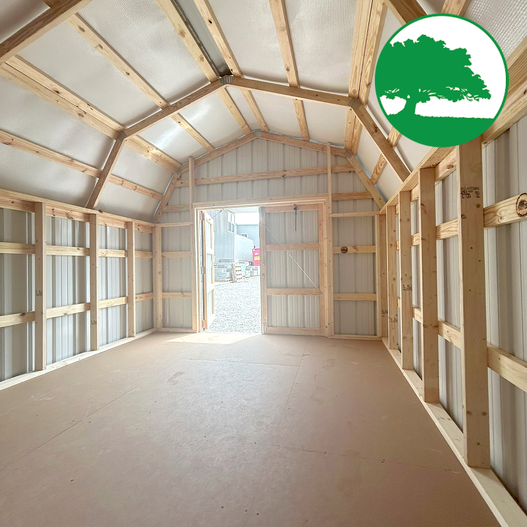 *CLOSEOUT* 12' x 16' Metal "Mid Loft Barn" - Backyard World