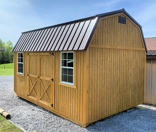 Treated Side Lofted Barn | Sloping Ridge Treated – Backyard World