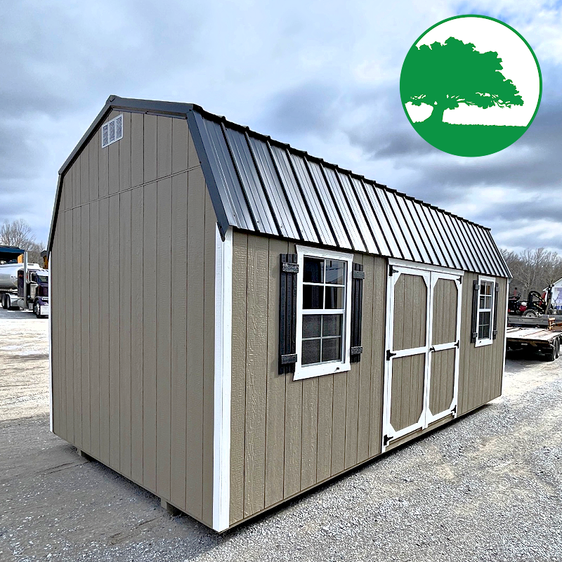 10' x 20' Painted "Side Loft Barn" - Backyard World