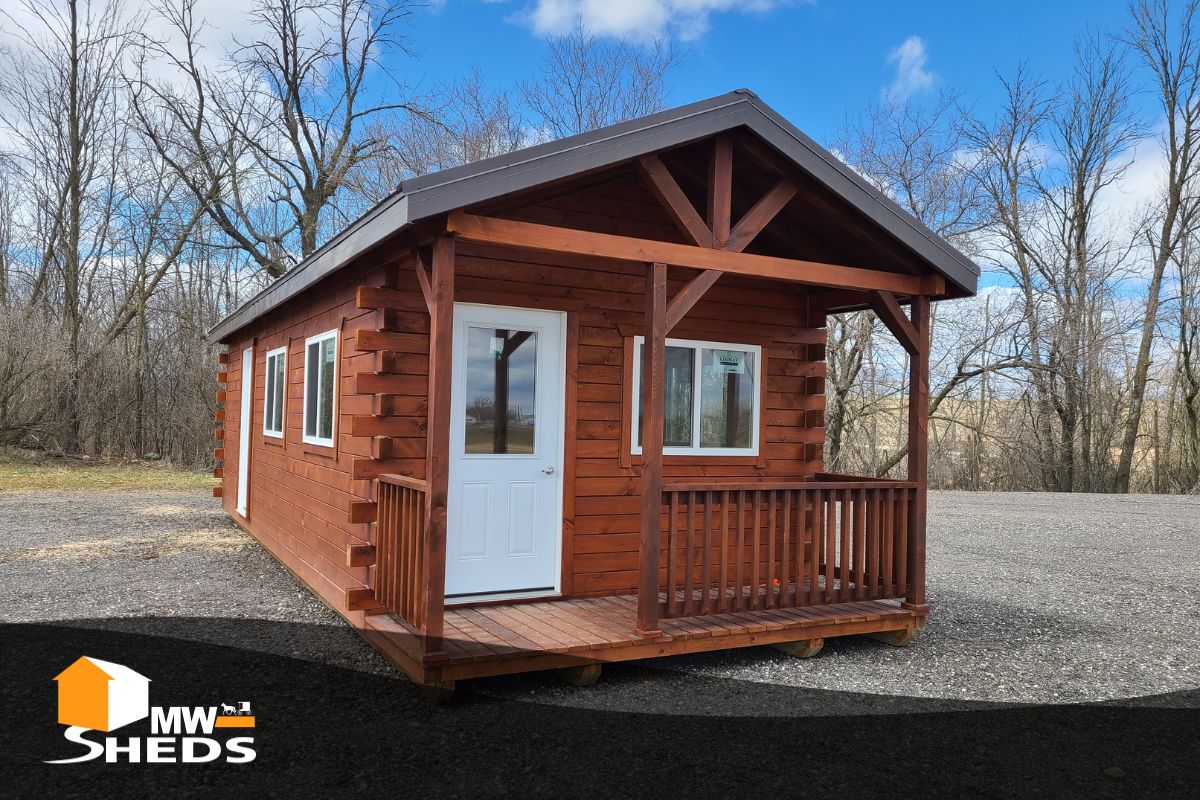 Log Cabin Shed | Rustic Amish-Built Cabins - MW Sheds