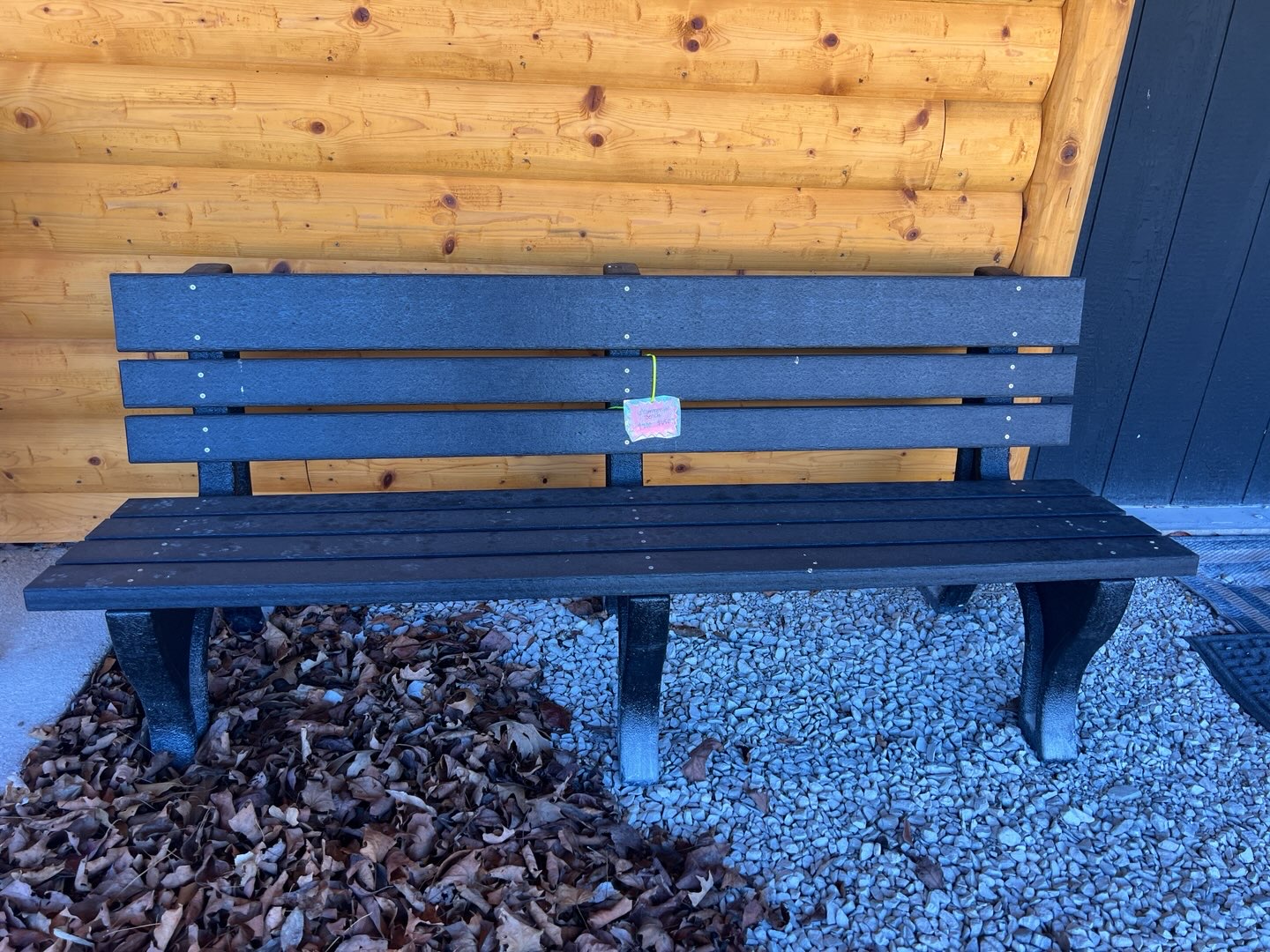 6' Commercial Bench - Black - Beckden Buildings