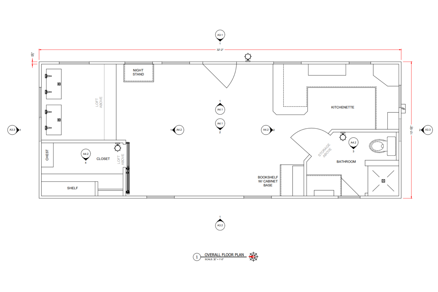 One Bedroom Cabin Plan & Features - Dream Cabins LLC