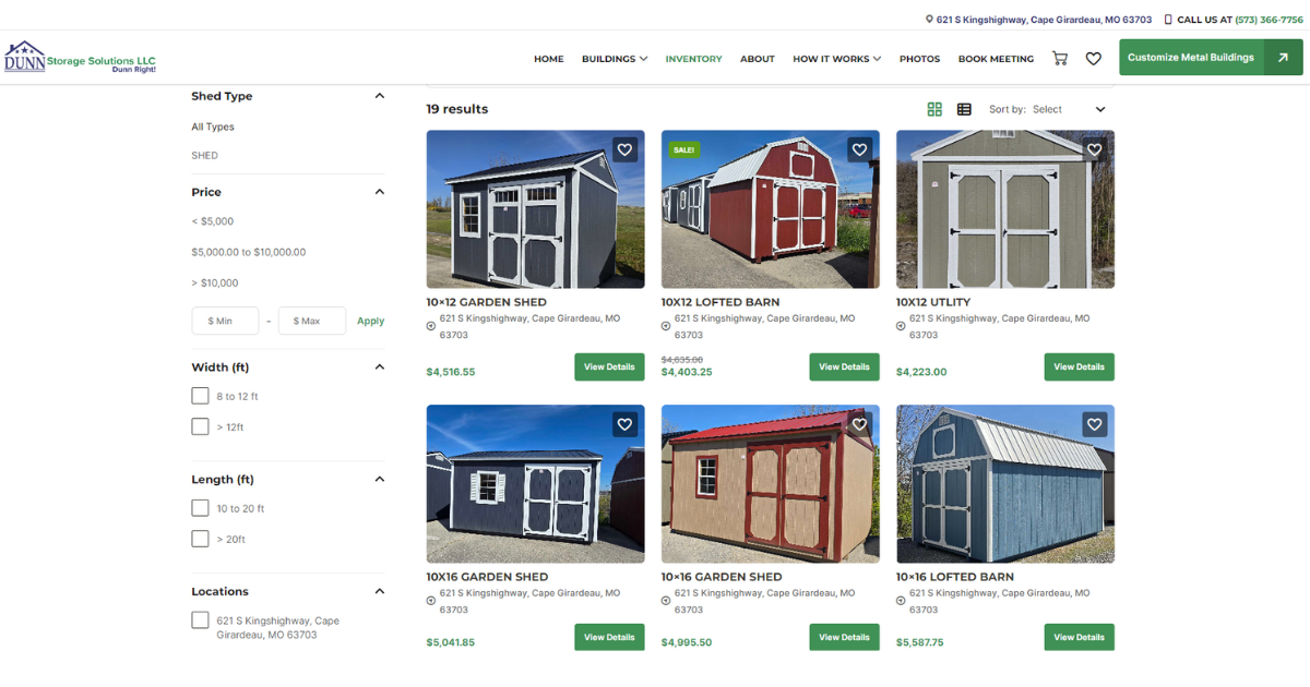 Inventory - Dunn Storage Solutions LLC